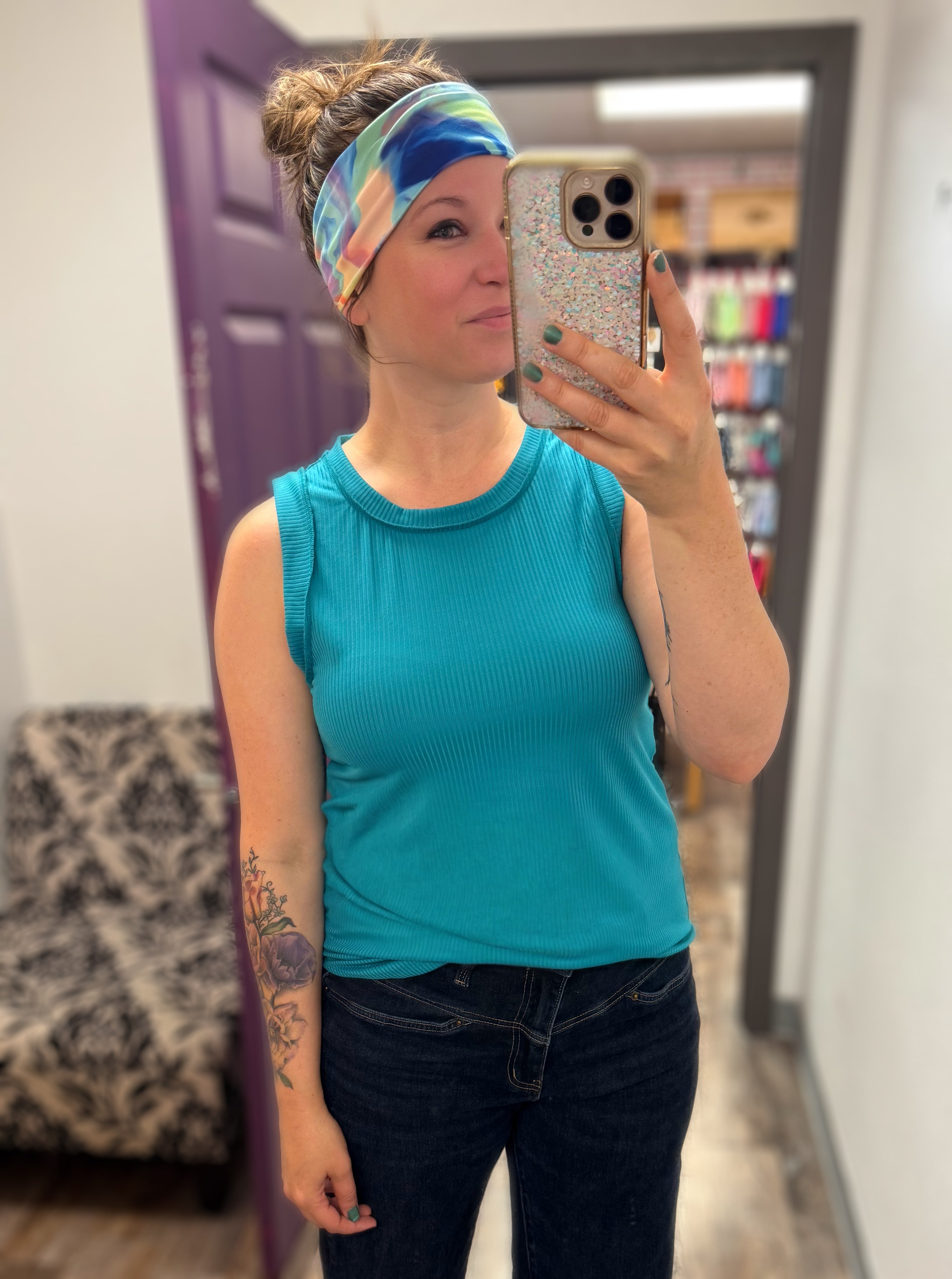 Flip It & Reverse It Banded Tank – Luna Nox Boutique